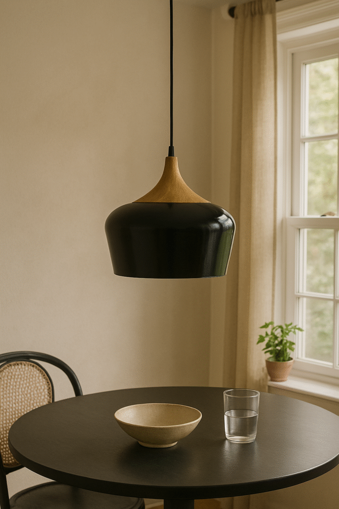 Blake Metal & Wood Pendant Light - Curated Comforts